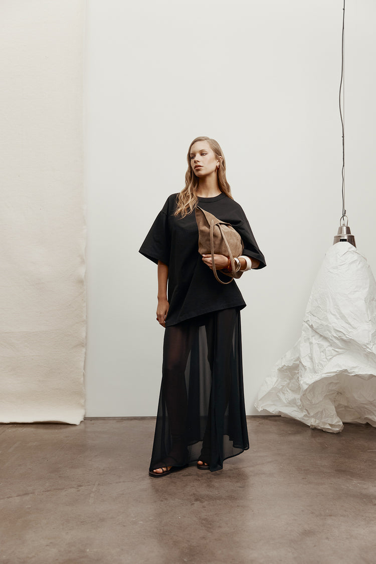 joined skirt / black | m o o c h i