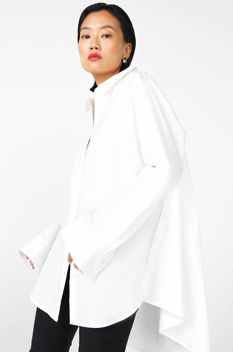 unbutton shirt / white | m o o c h i