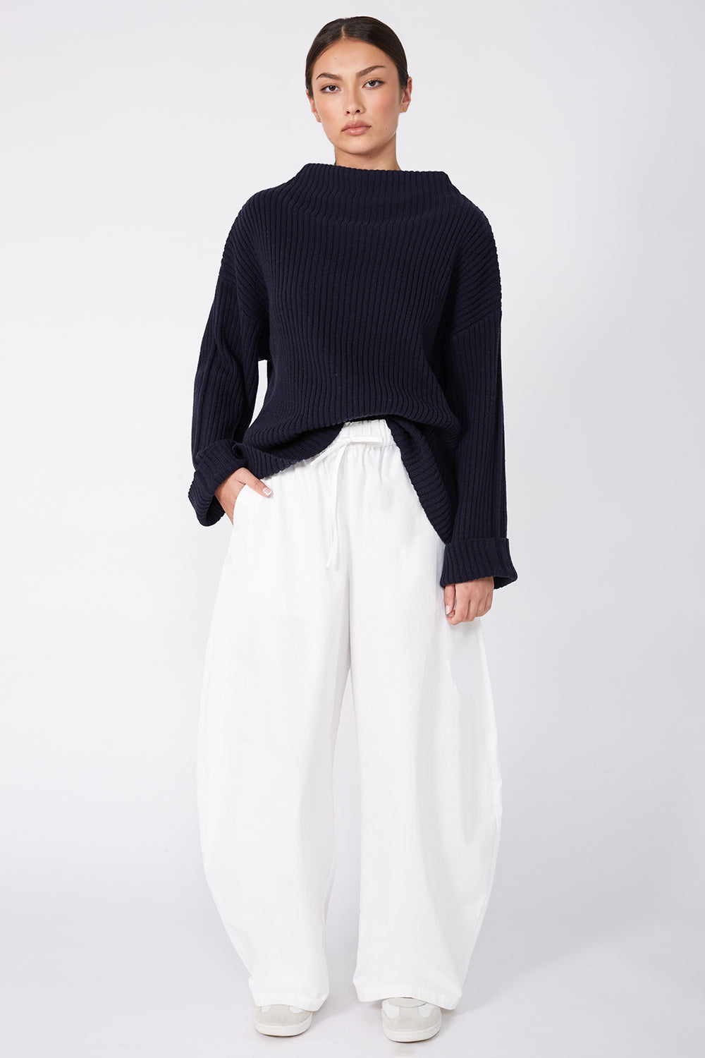 recede pant / warm white | m o o c h i