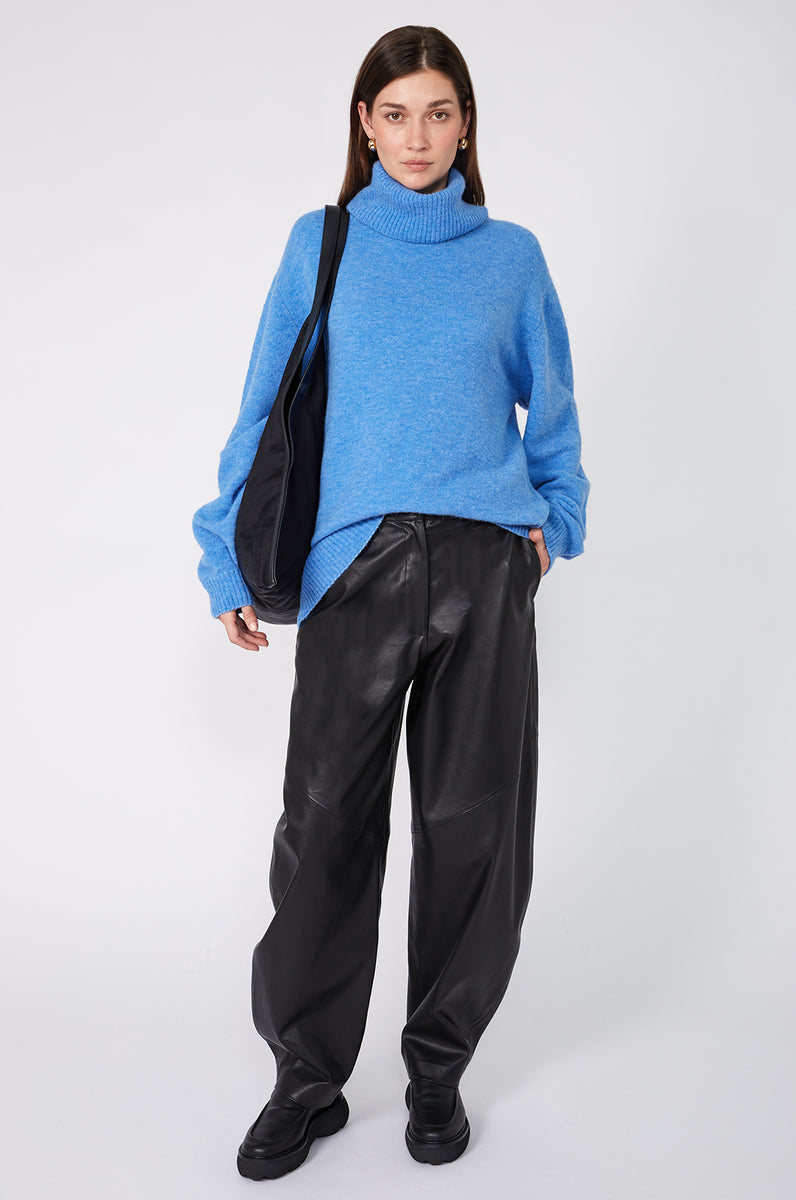 service sweater / cornflower blue marle | m o o c h i